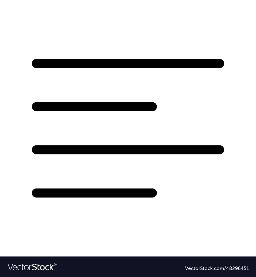 Align icon Royalty Free Vector Image - VectorStock