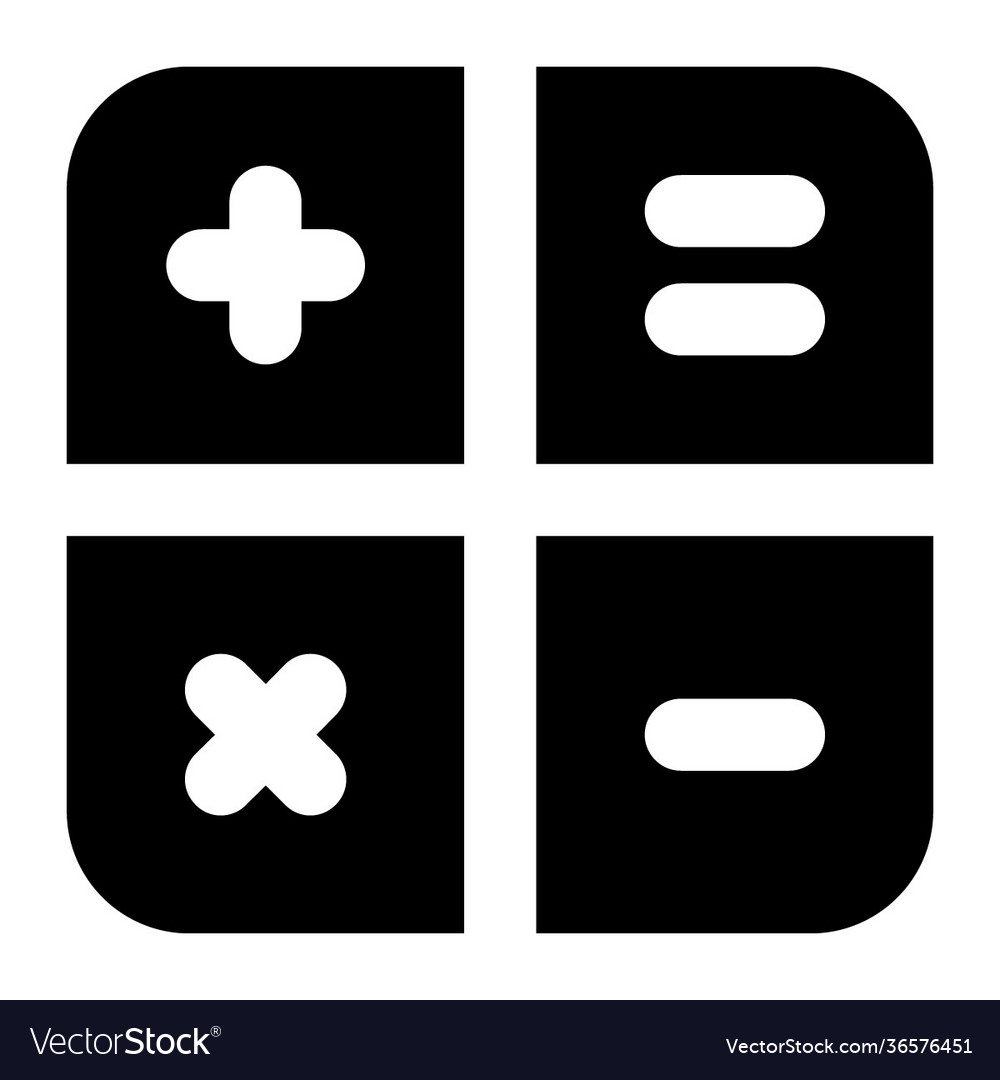 Calculation Symbols Royalty Free Vector Image VectorStock