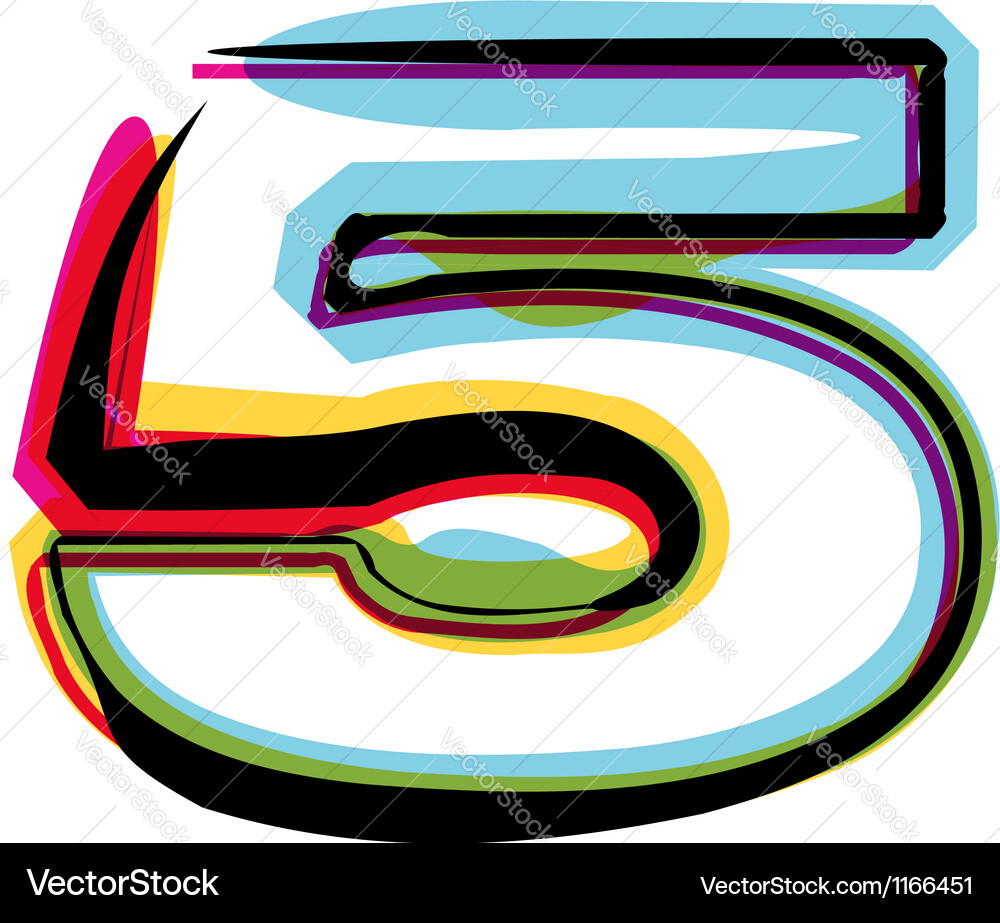 Colorful font Royalty Free Vector Image - VectorStock