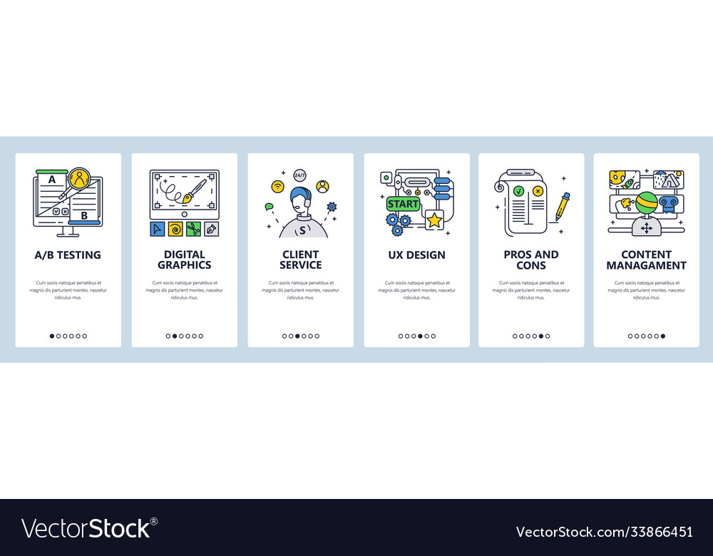 Design thinking process digital graphics ab Vector Image