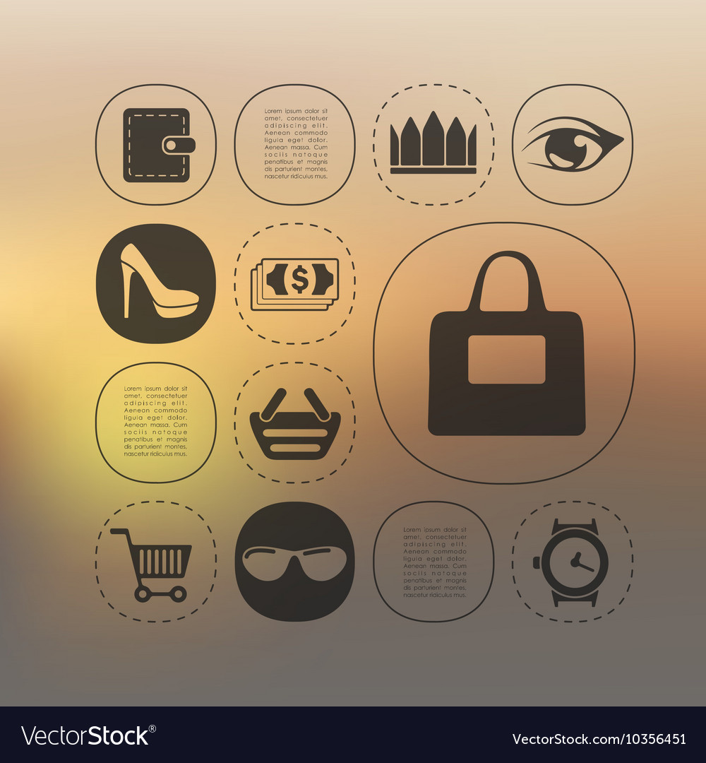 Fashion infographic with unfocused background Vector Image Fashion infographic with unfocused background Vector Image
