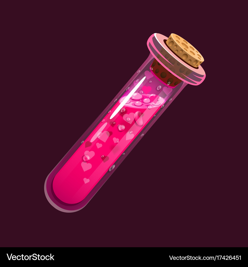 Magic Elixir Bottle Icon Royalty Free Vector Image