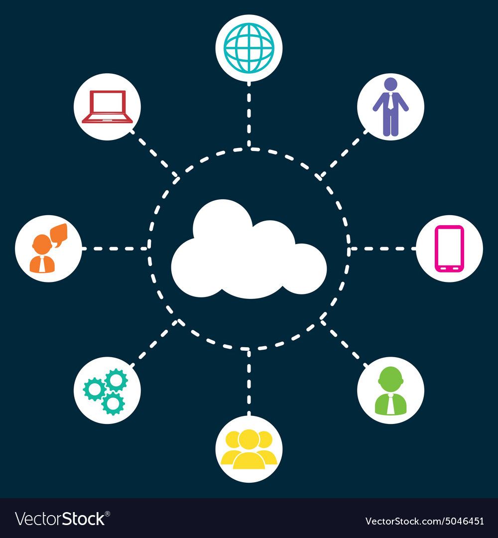 Network design Royalty Free Vector Image - VectorStock