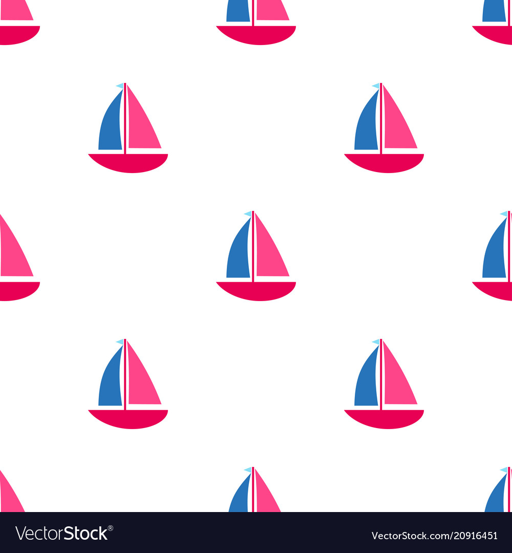 Pattern with ships Royalty Free Vector Image - VectorStock