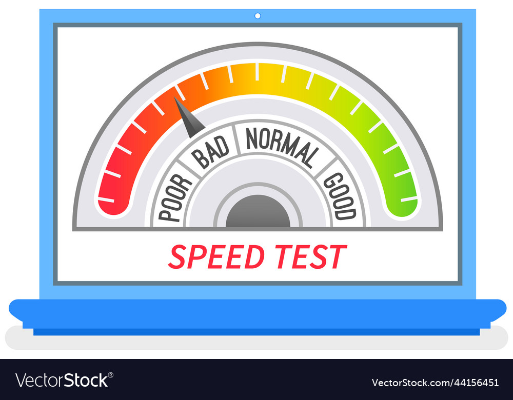 Speed Test Application Website Loading Royalty Free Vector