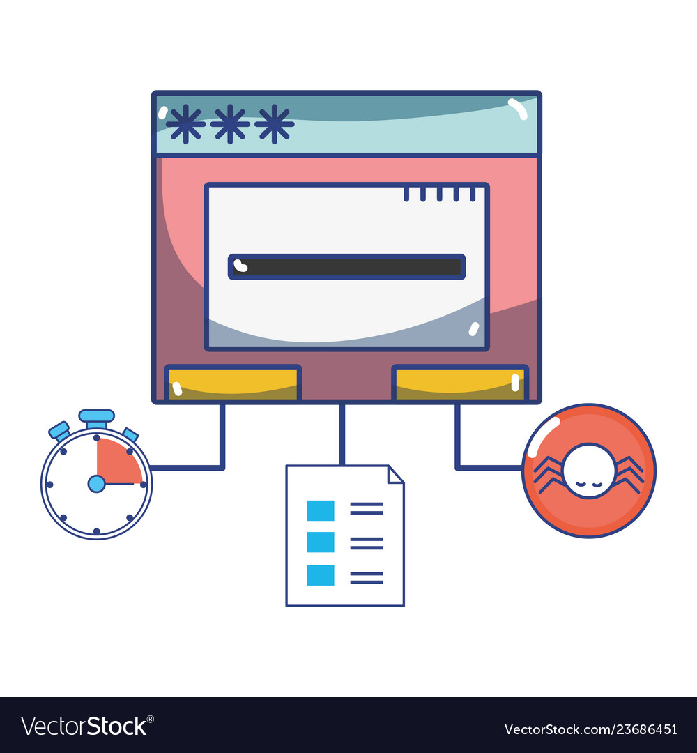 Technology computing cartoon Royalty Free Vector Image