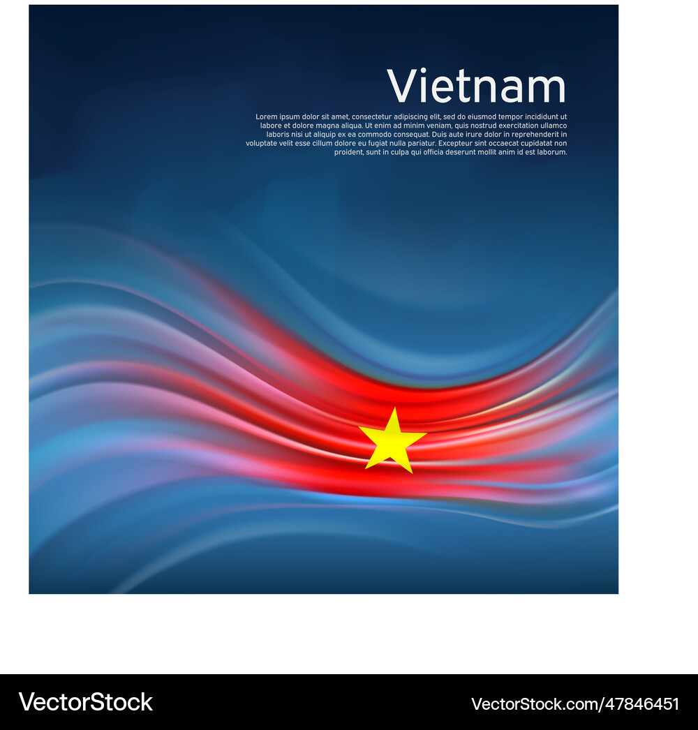 Vietnam flag background abstract vietnamese Vector Image