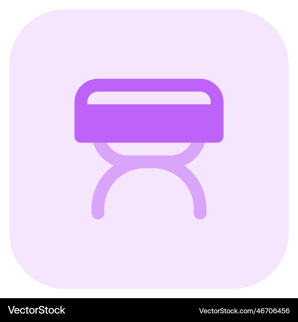 Compact wooden curved curule chair Royalty Free Vector Image
