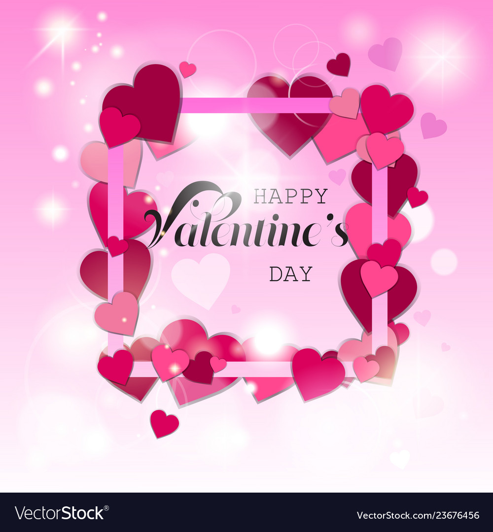 Happy valentines day love holiday concept Vector Image