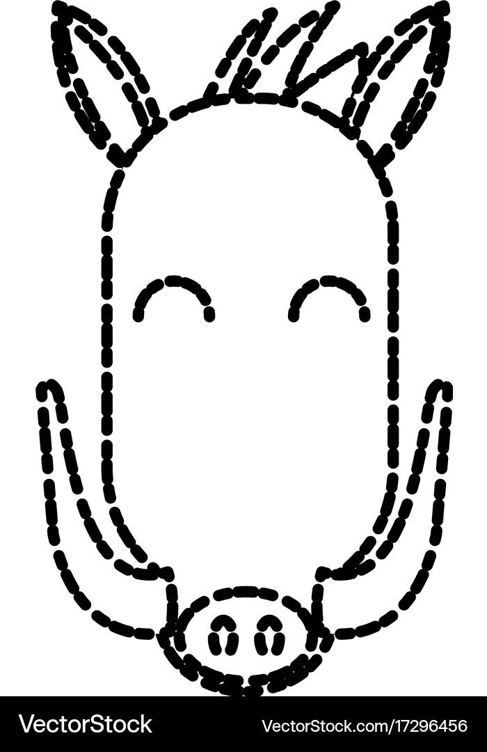 Jabali animal cartoon Royalty Free Vector Image