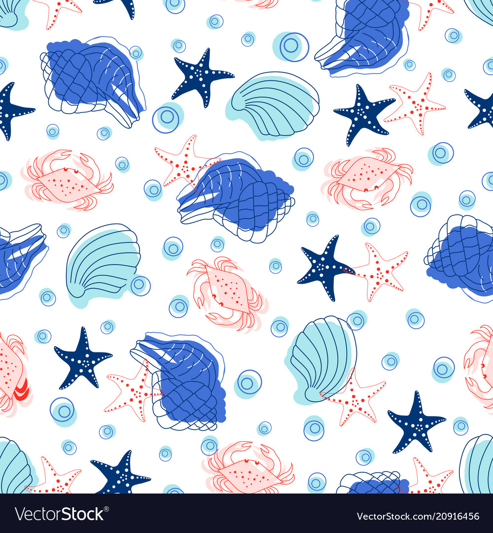 Sea abstract pattern Royalty Free Vector Image