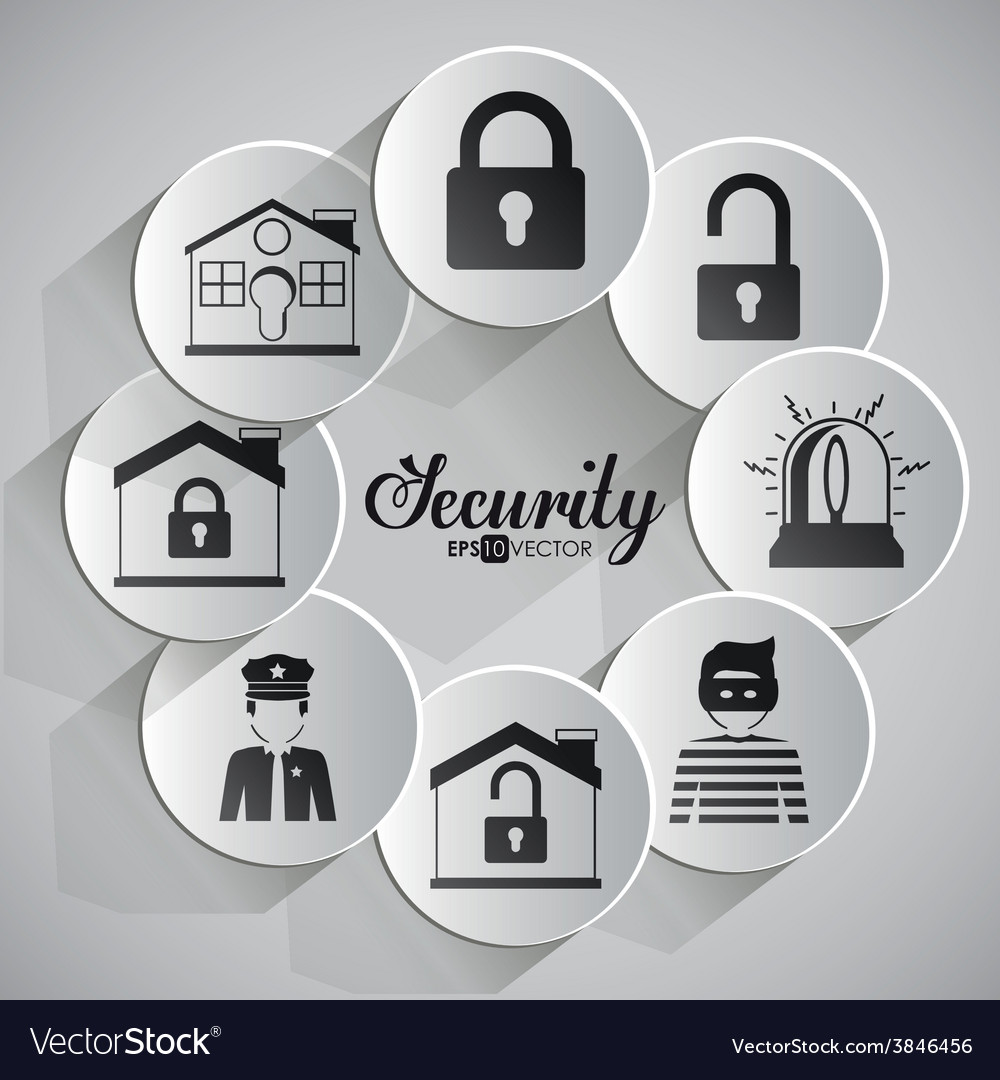 Security design Royalty Free Vector Image - VectorStock