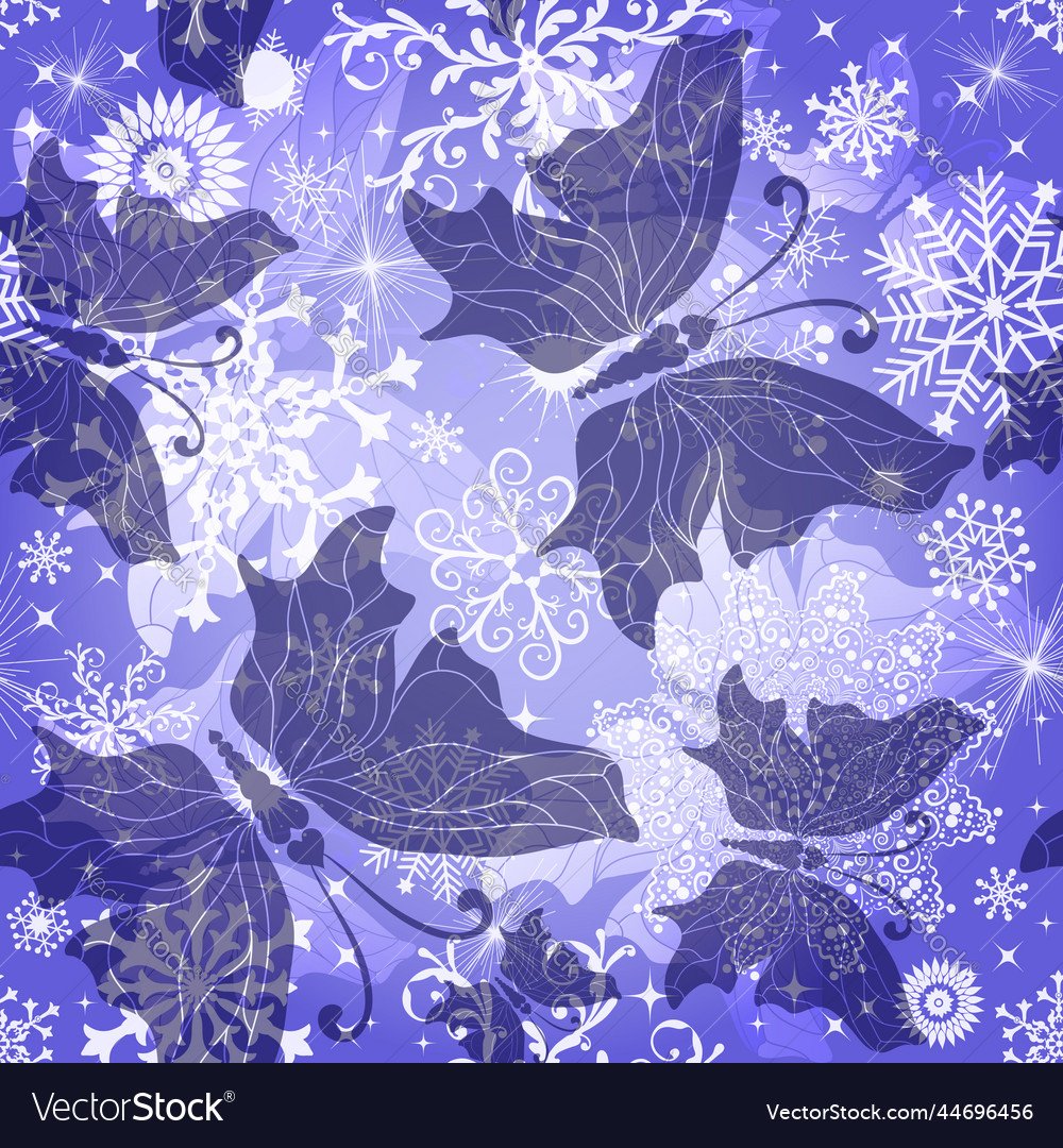 Winter seamless pattern Royalty Free Vector Image