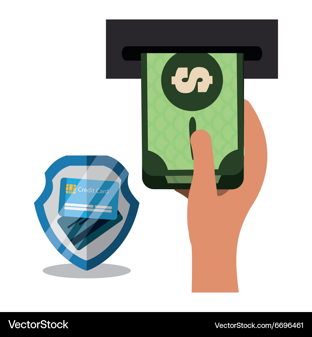 Bank and money savings Royalty Free Vector Image