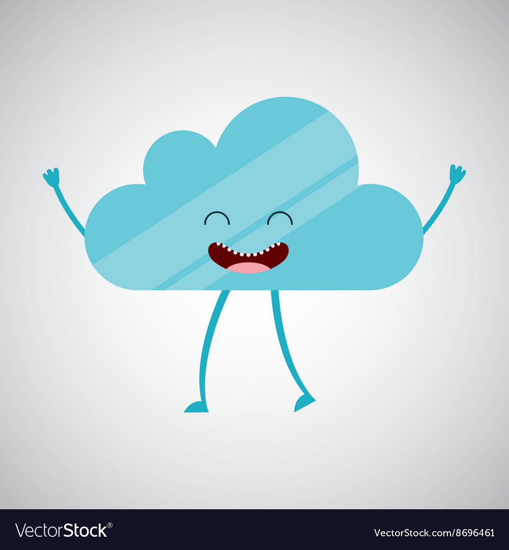 Cloud character design Royalty Free Vector Image