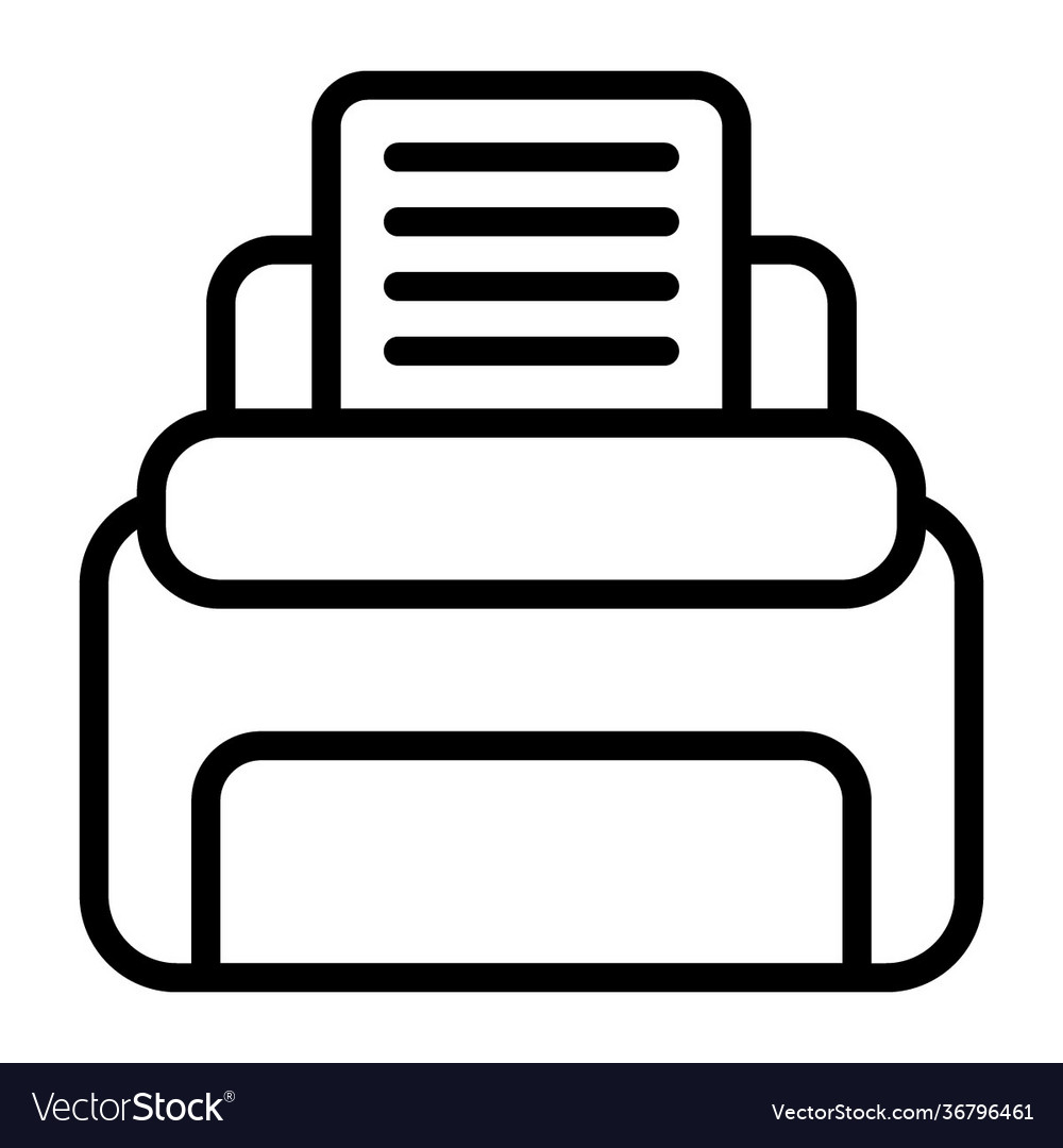 Printing machine Royalty Free Vector Image - VectorStock