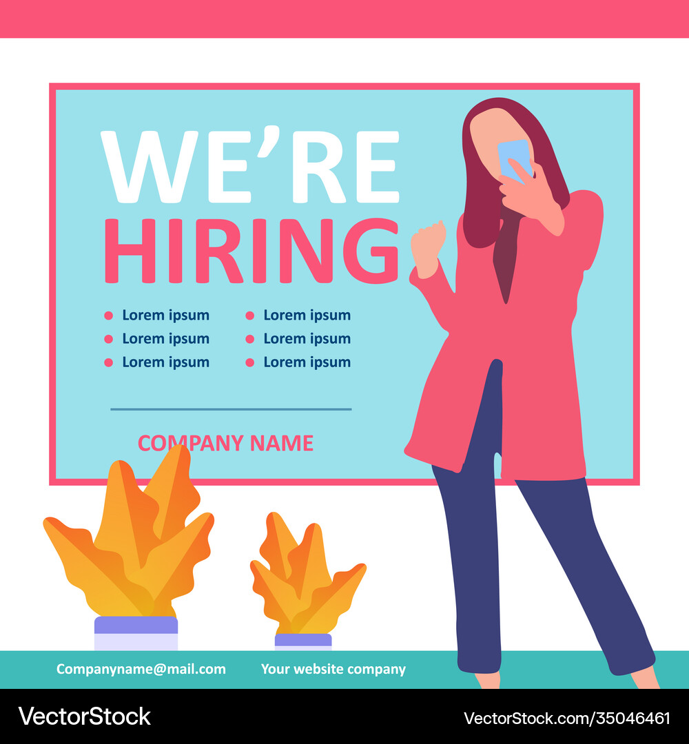 Recruitment recruiter choosing candidates with cv Vector Image