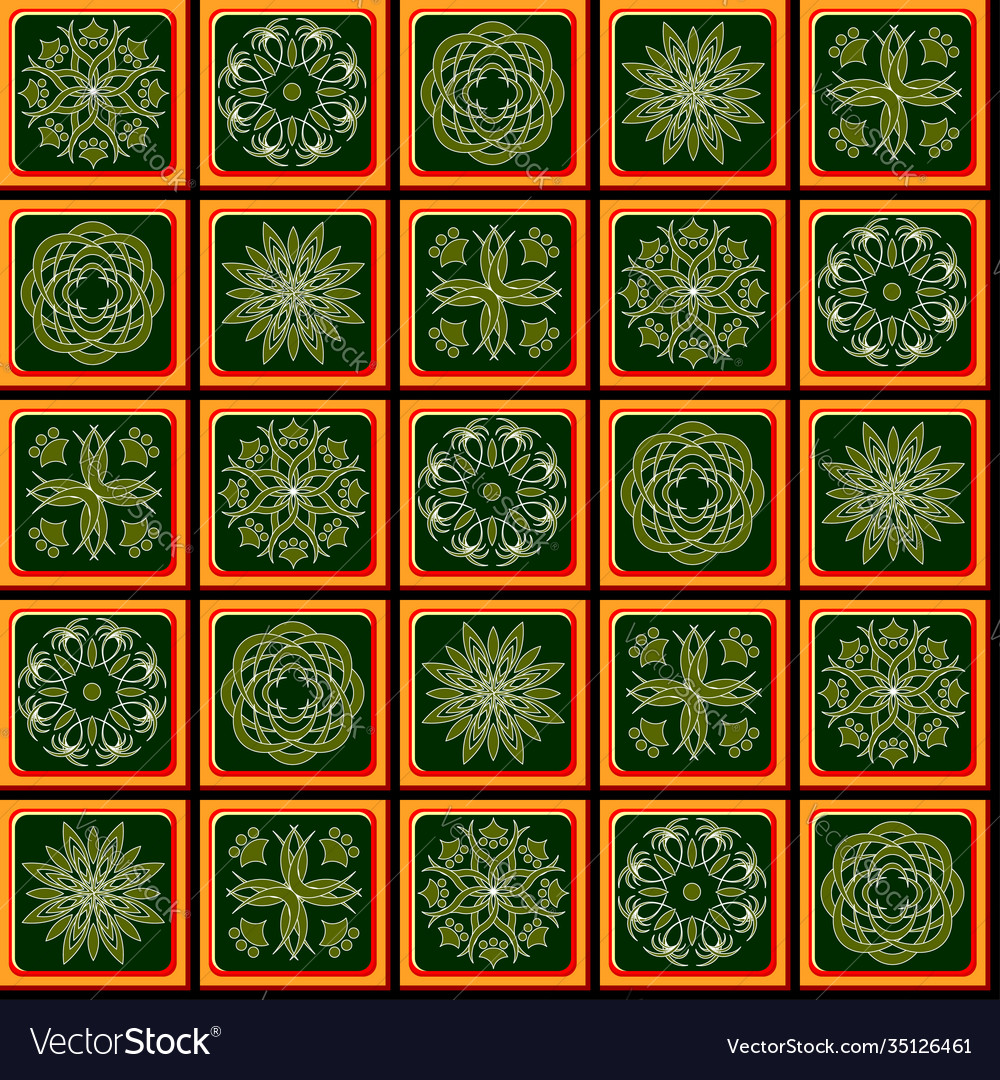 Seamless pattern made tiled floor Royalty Free Vector Image