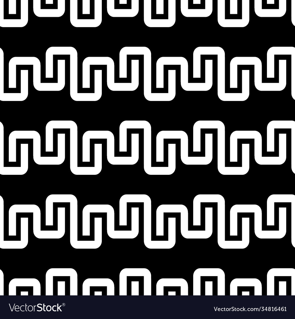 Seamless pattern with white zigzag lines Vector Image