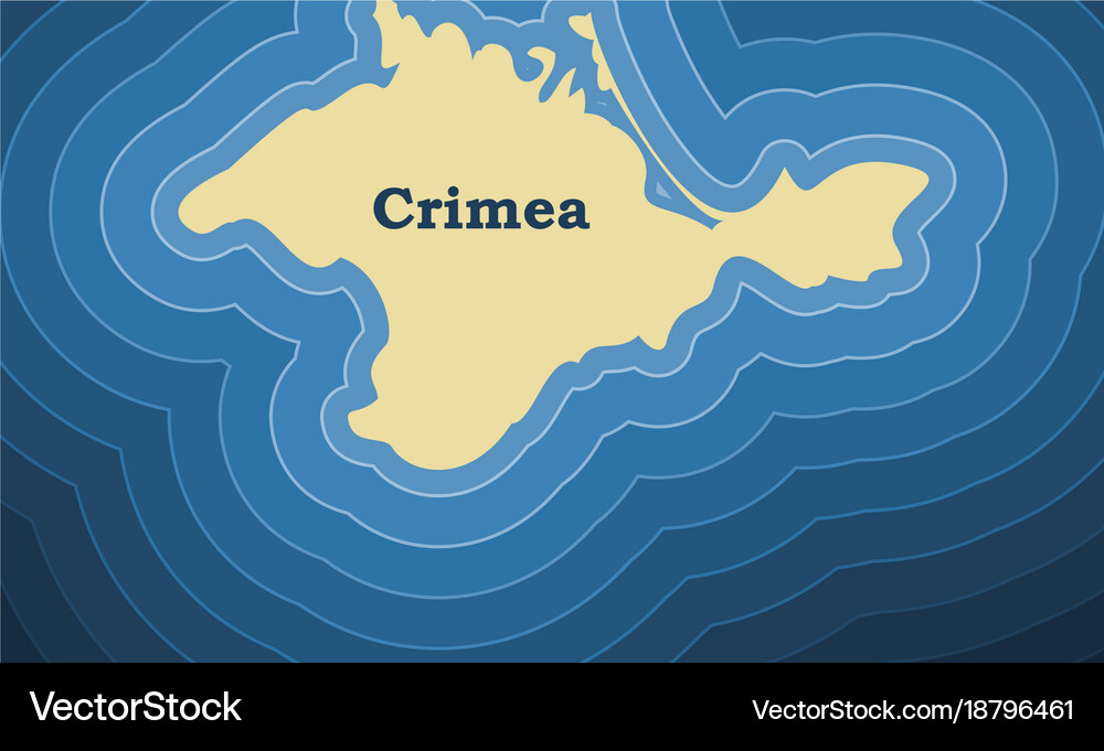 Top view of the peninsula Royalty Free Vector Image