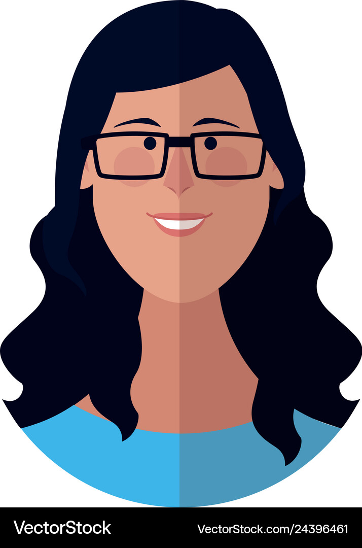 Woman face cartoon Royalty Free Vector Image - VectorStock