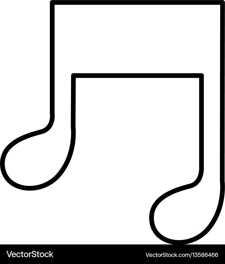 Figure music sign icon Royalty Free Vector Image