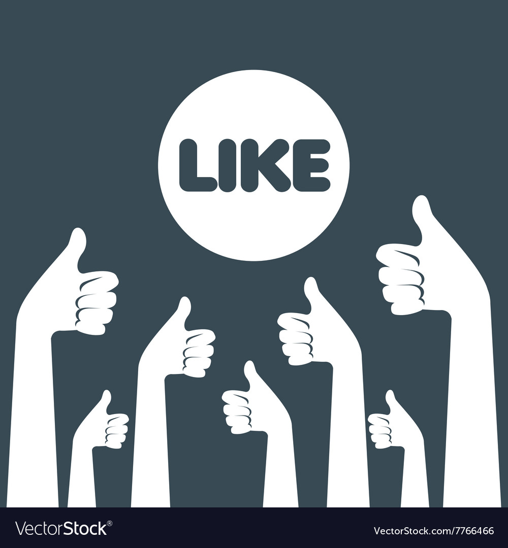 Logo like Royalty Free Vector Image - VectorStock