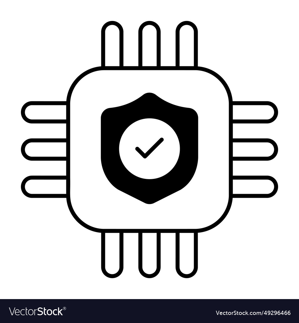 Microchip Security Royalty Free Vector Image Vectorstock