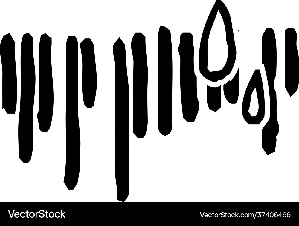 Monochrome cartoon symbol when disappointed Vector Image