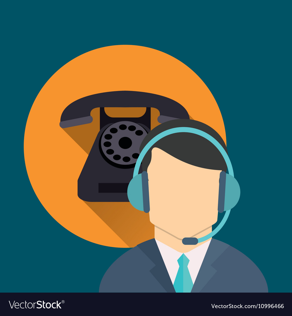 Online support or call center related icons image Vector Image