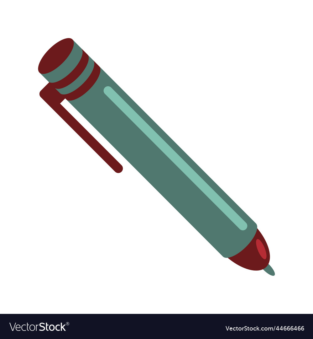 Pen school supply Royalty Free Vector Image - VectorStock