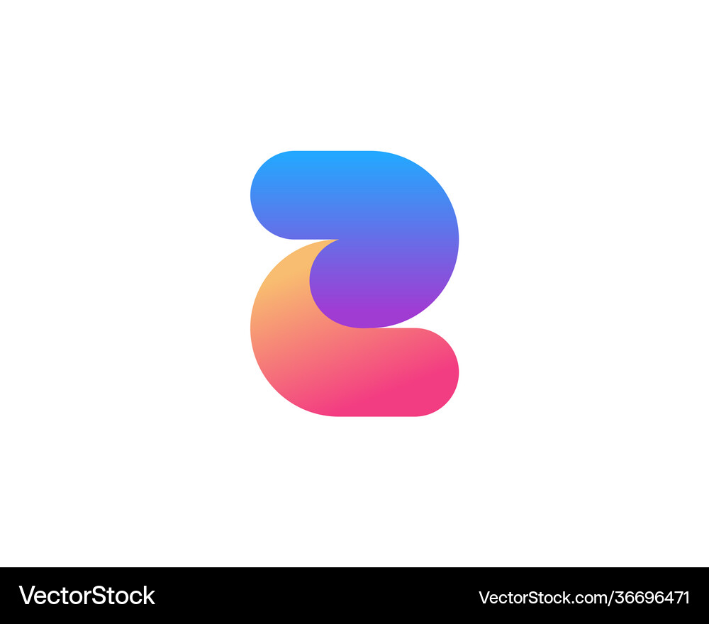 Abstract letter z modern logo icon design concept Vector Image