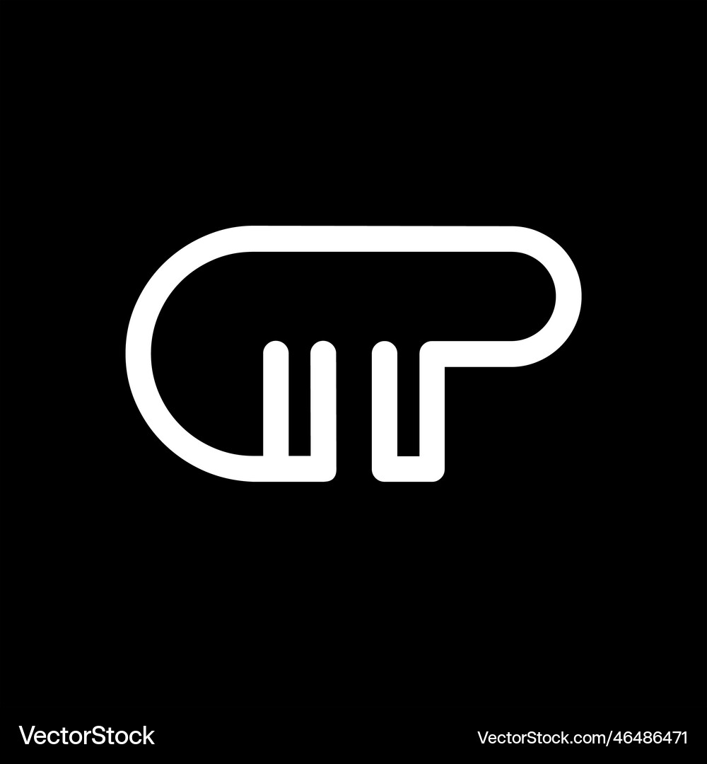 Awesome artistic black and white color pd dp Vector Image