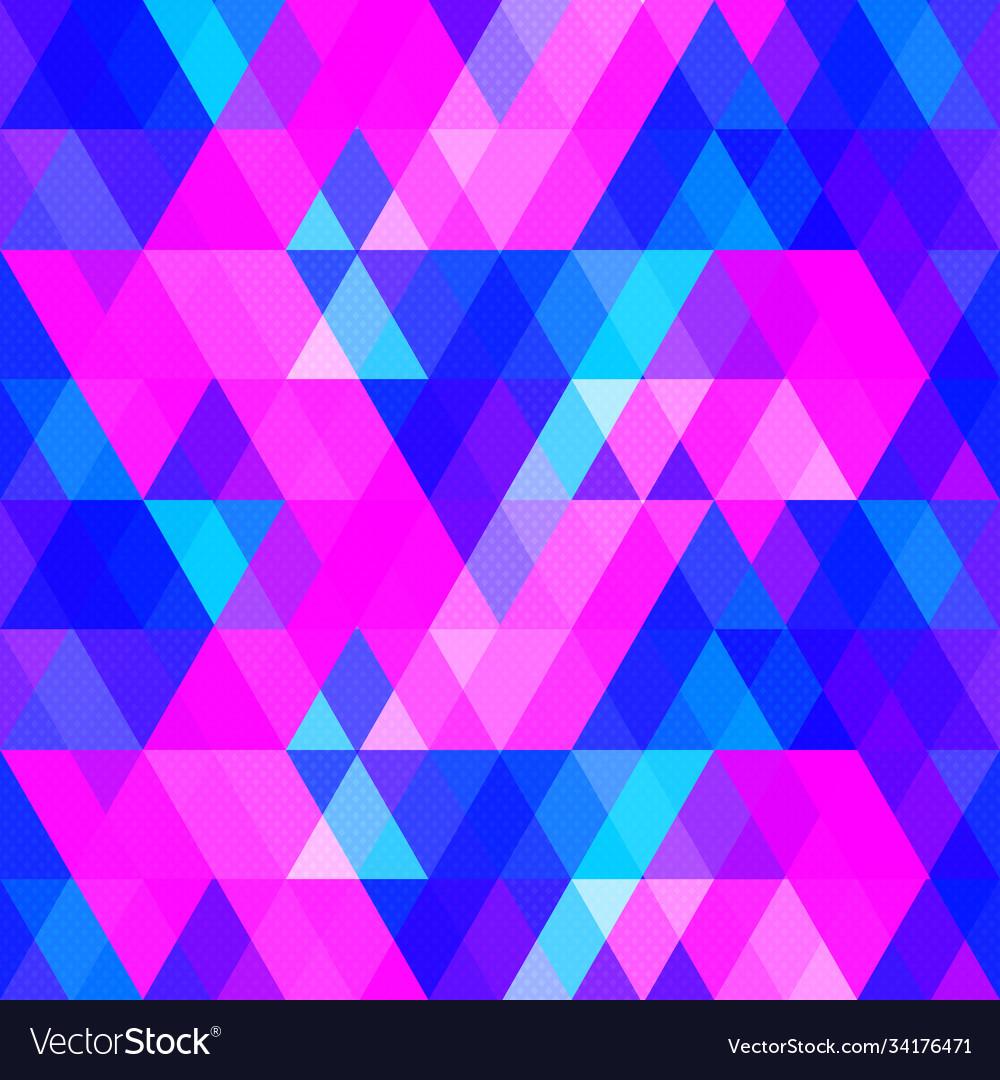 Bright triangle seamless texture Royalty Free Vector Image