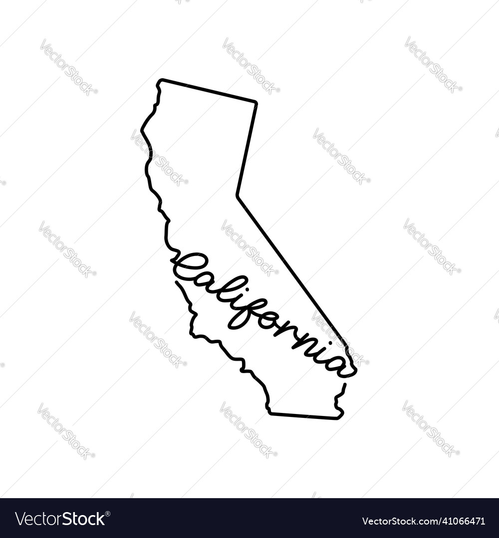 California State Map Outline 11,900+ California State Outline Stock