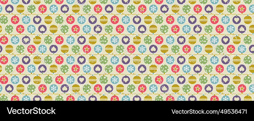 Christmas banner with color decoration Royalty Free Vector