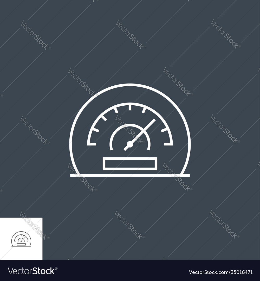 Efficiency line icon Royalty Free Vector Image