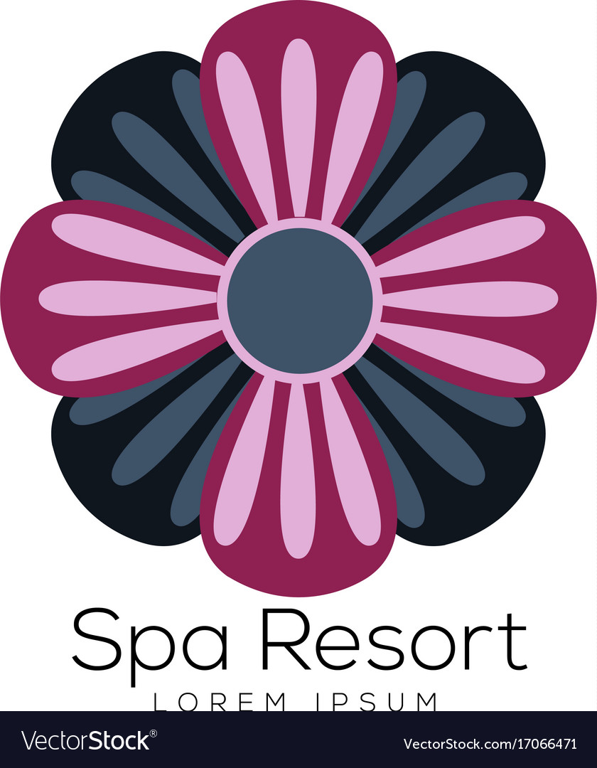 Isolated spa logo Royalty Free Vector Image - VectorStock