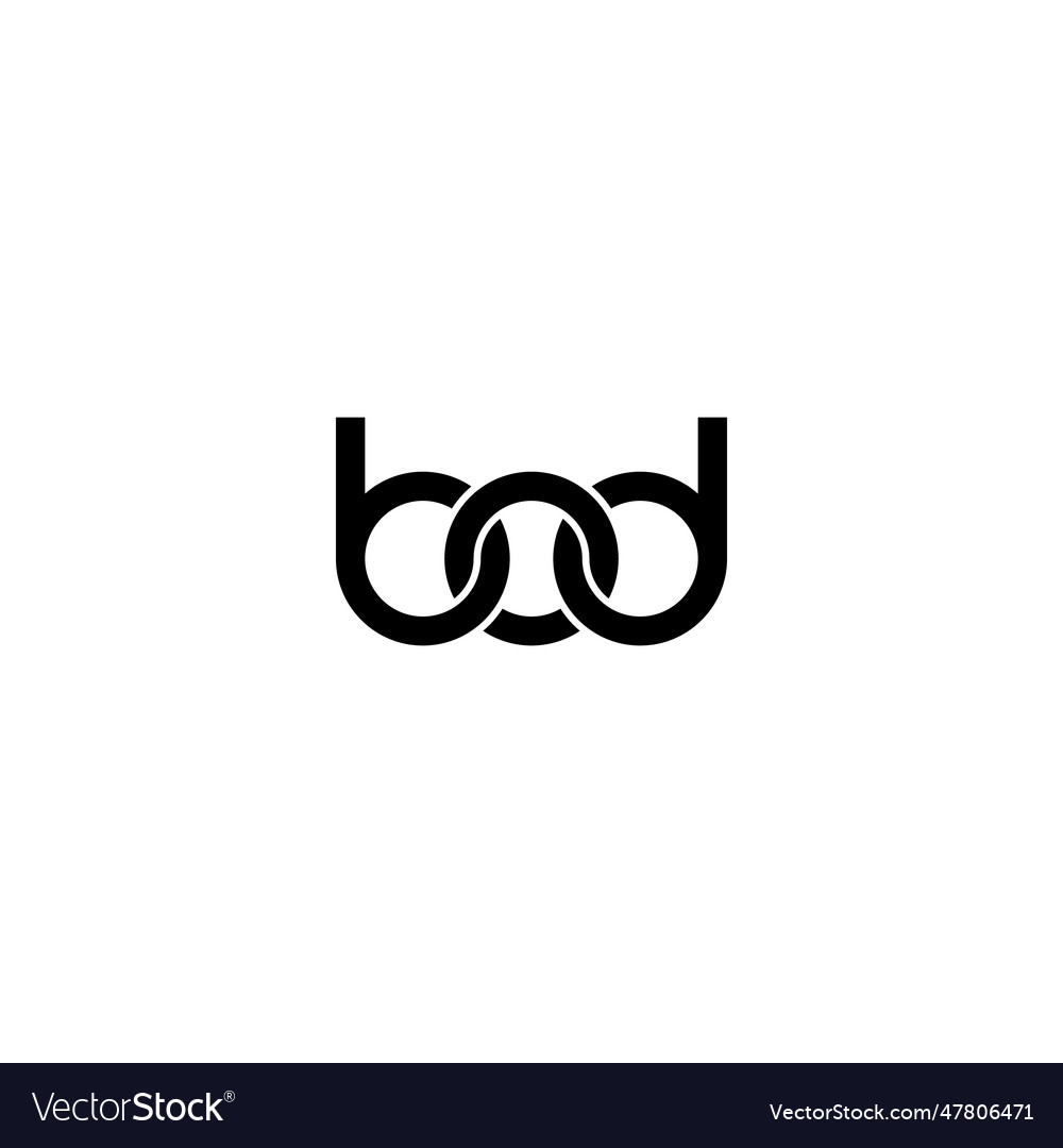 Letters bod monogram logo design Royalty Free Vector Image Letters bod monogram logo design Royalty Free Vector Image