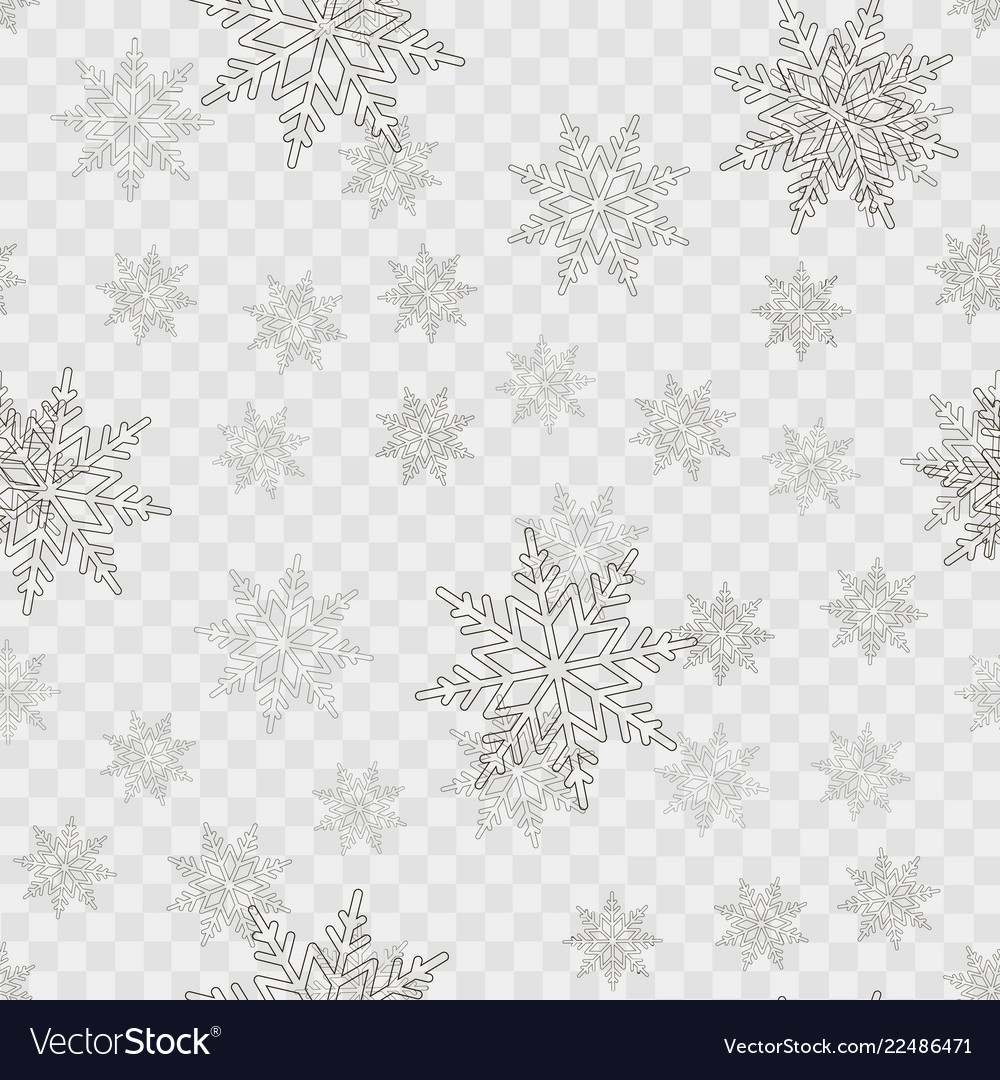 Seamless pattern with falling snow Royalty Free Vector Image