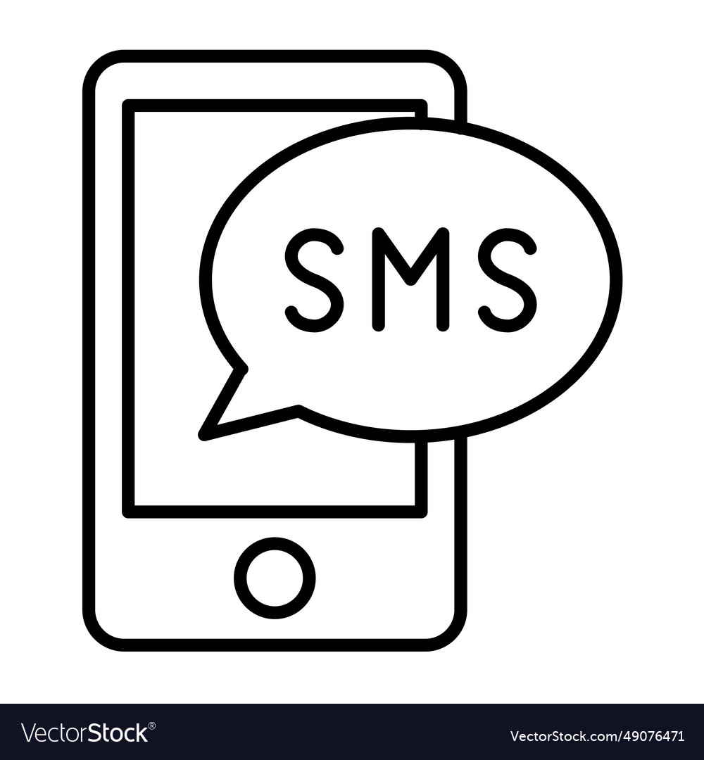 Sms icon Royalty Free Vector Image - VectorStock