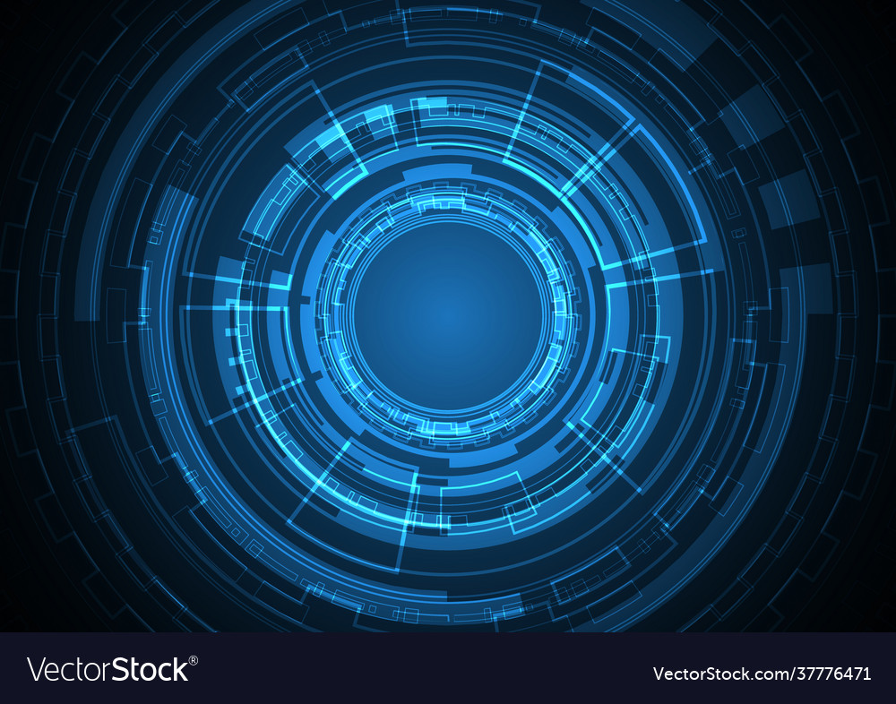 Technology abstract future circle background Vector Image