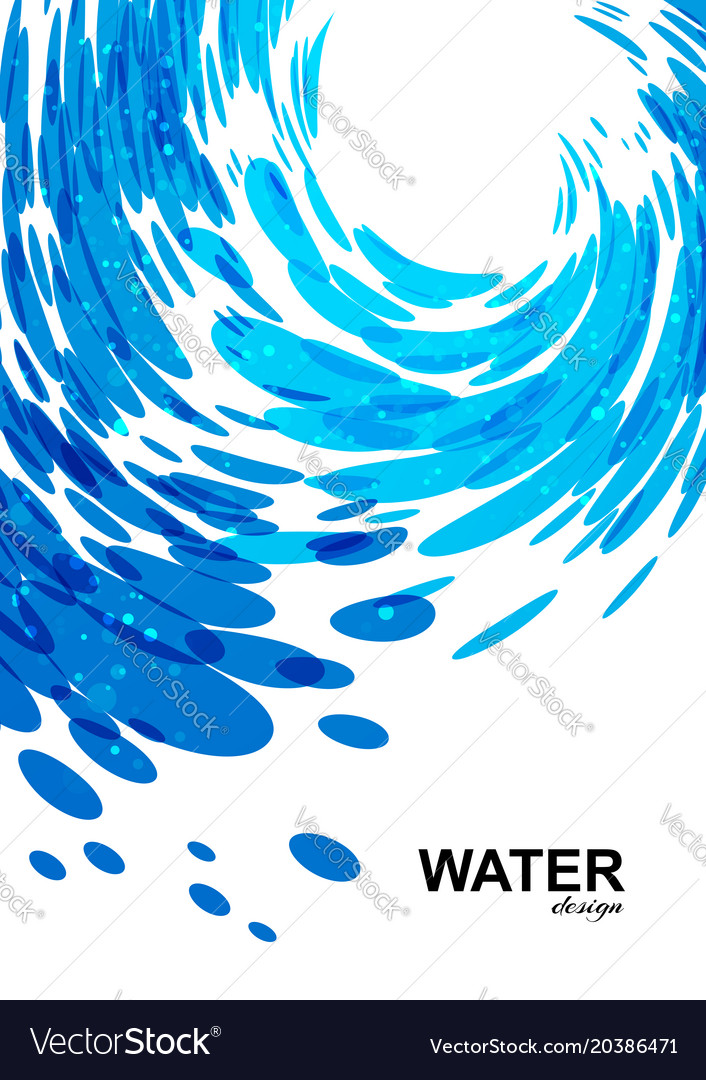 Water background Royalty Free Vector Image - VectorStock