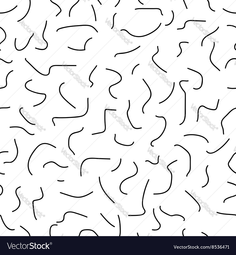 Worm seamless pattern monochrome Royalty Free Vector Image