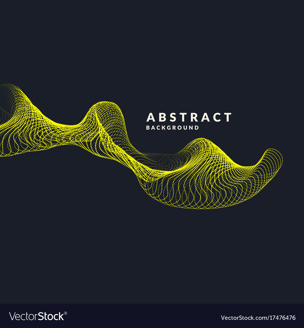 Abstract background with dynamic waves Royalty Free Vector