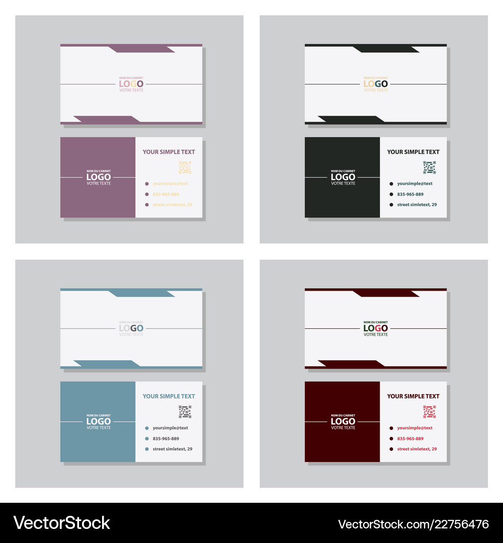 Business model name card luxury modern black Vector Image