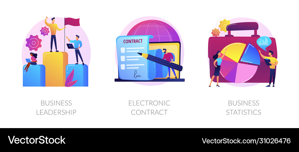 Company management concept metaphors Royalty Free Vector