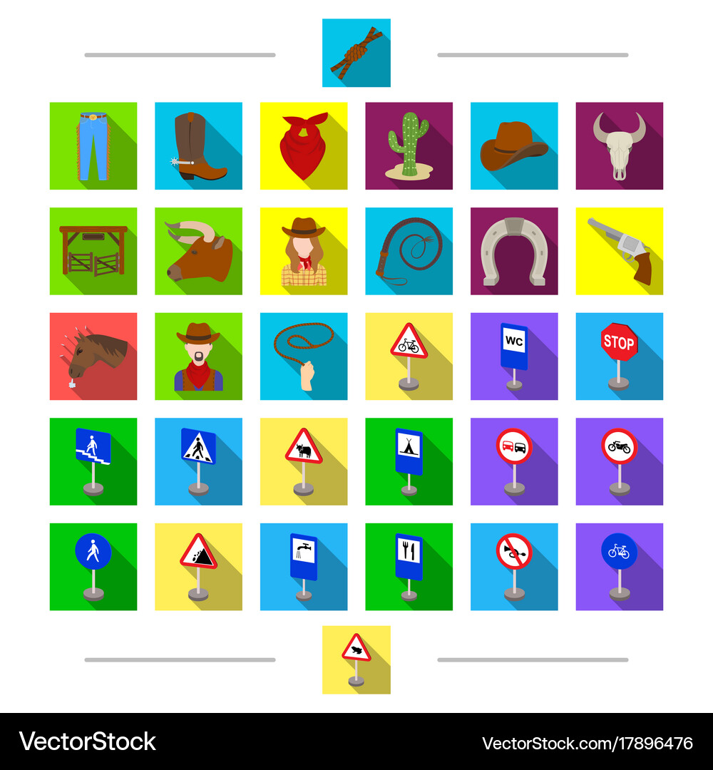 Country attributes signs and other web icon Vector Image