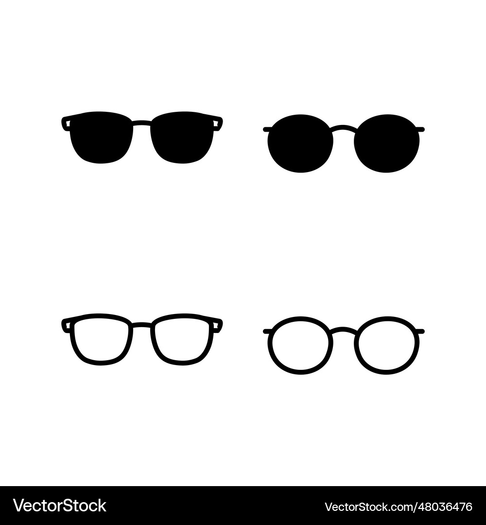 Glasses icon eye glasses icon sunglasses Vector Image