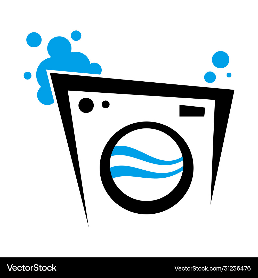 Laundry logo templates or wash service room Vector Image